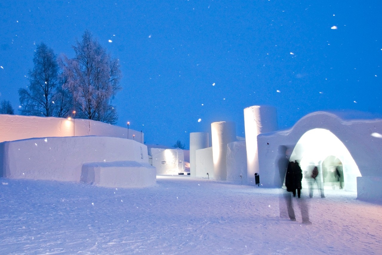 Schneeburg LumiLinna in Finnland